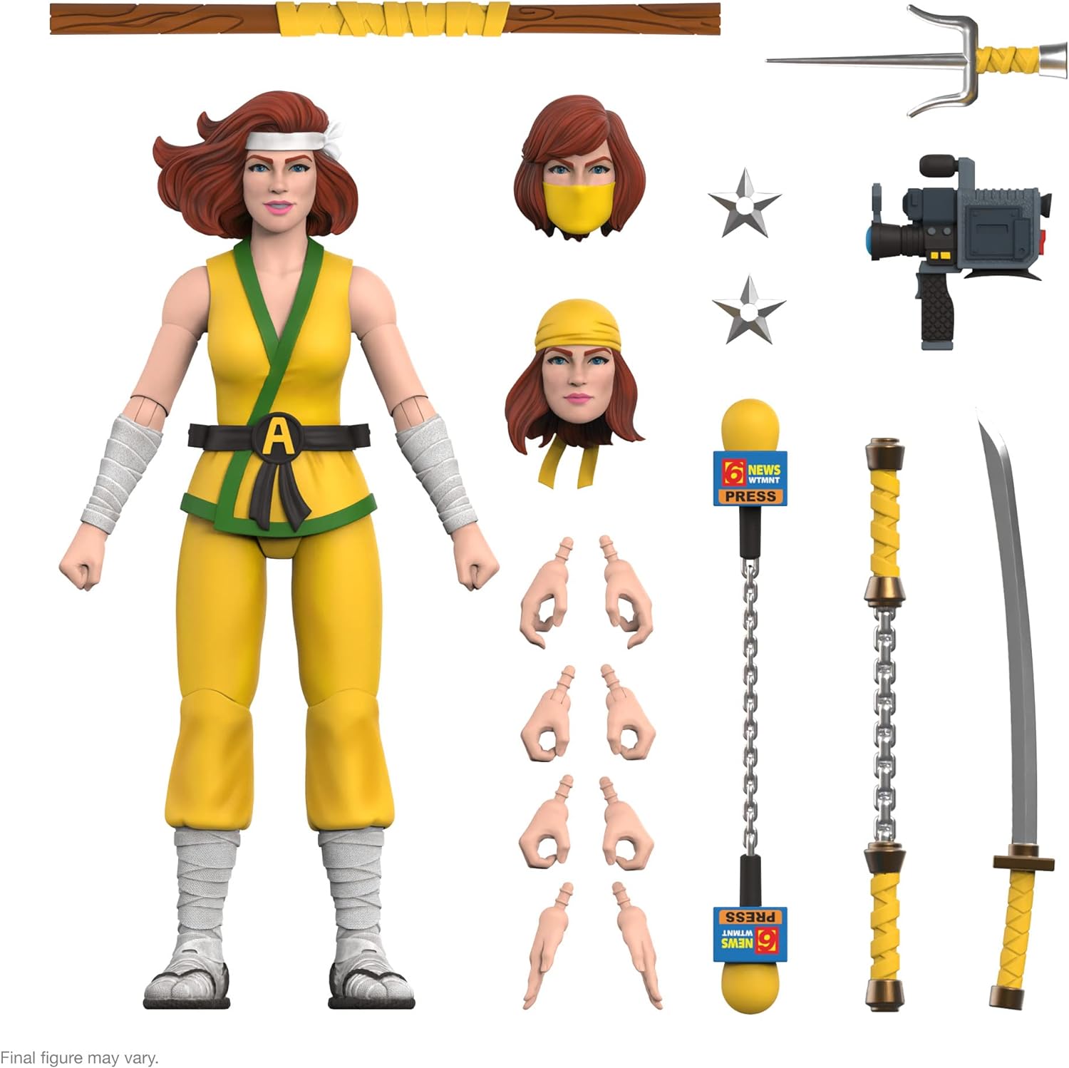 Teenage Mutant Ninja Turtles Ultimates Ninja April 7-Inch Action Figur ...